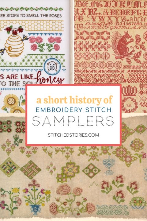 A Short History of Embroidery Stitch Samplers | Stitched Stories Embroidery Kits